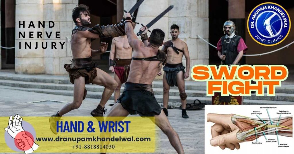 Assault on hand by Sword : An interesting case of Nerve cut injury